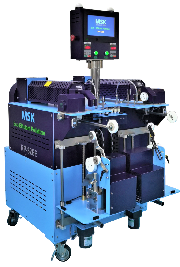 Recycle your crushed plastic with MSK Technologies - Pelletizer Machine